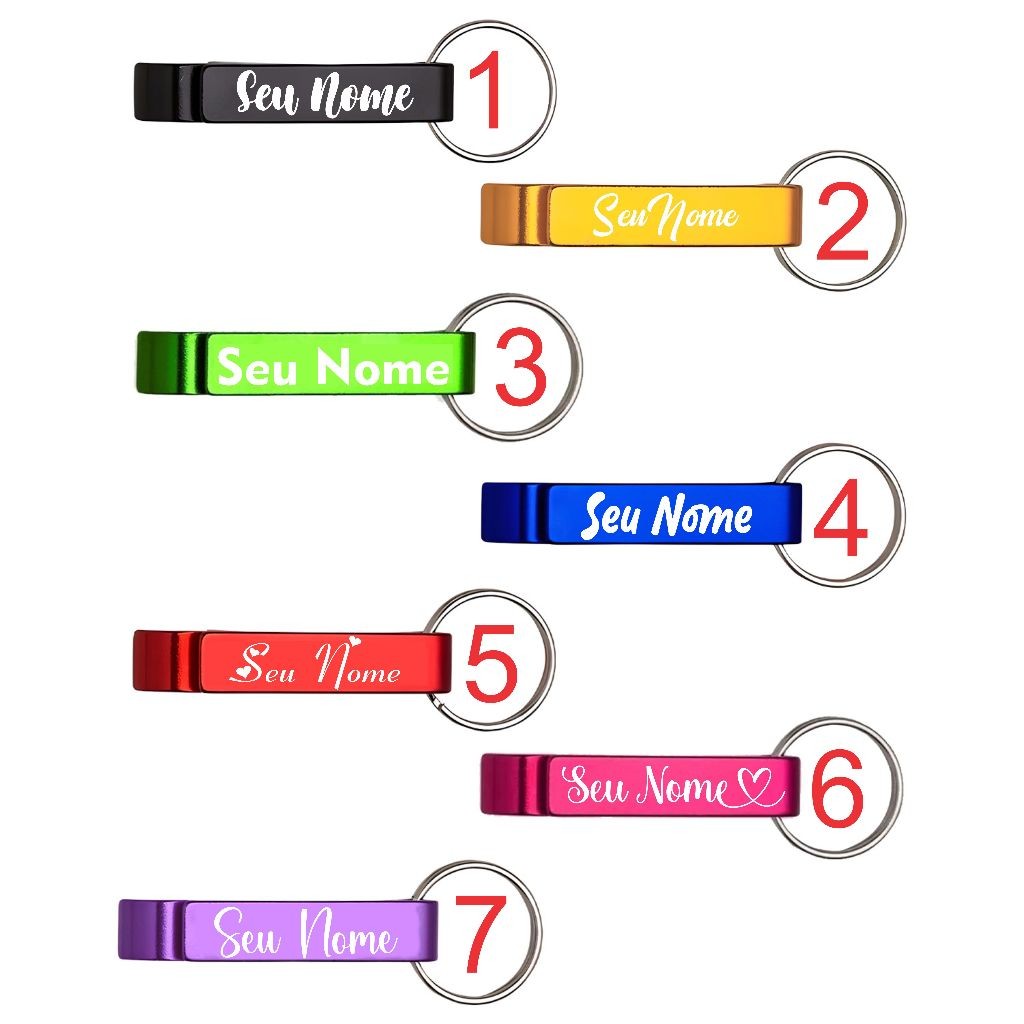 Chaveiro Personalizado Abridor de Garrafas Latas Metal Pé de Galinha ...