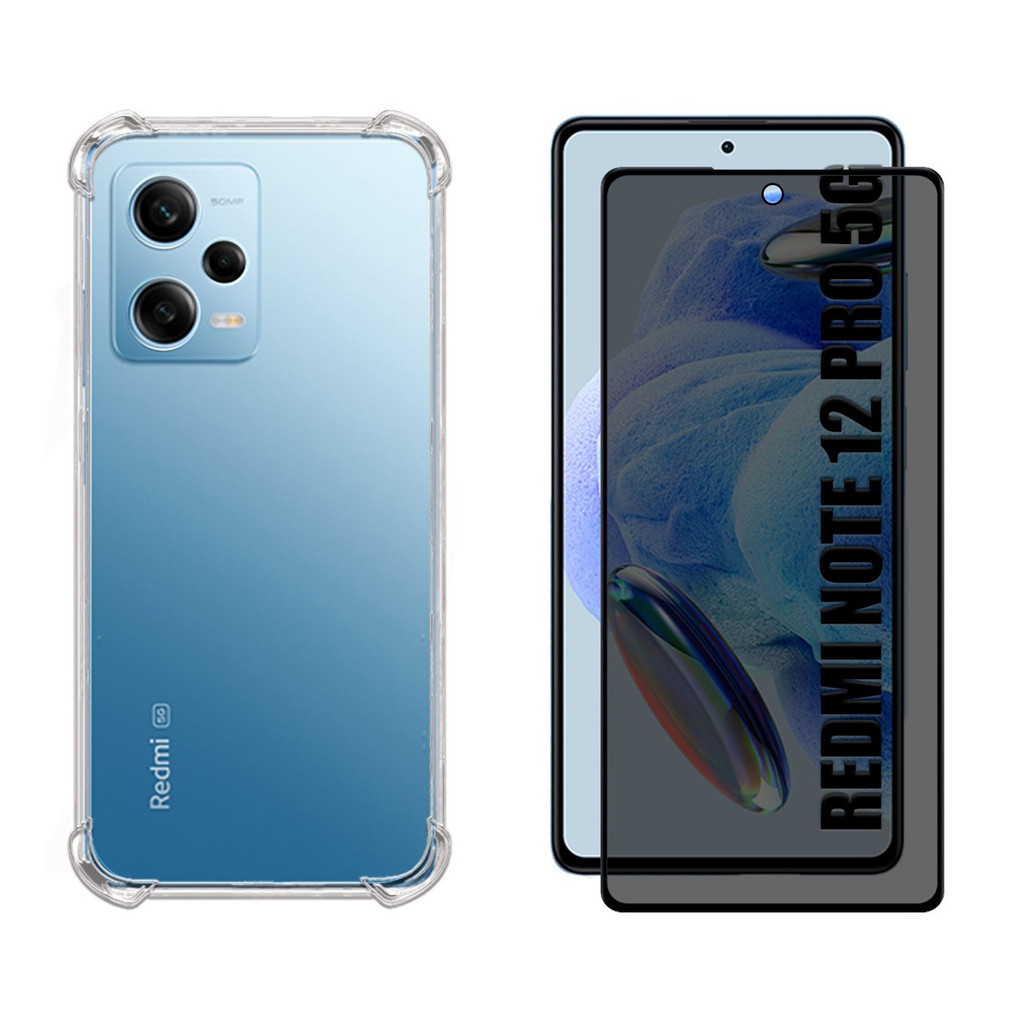 Capa Case Capinha Anti Impacto Para Redmi Note 12 Pro 5G + Película 3D Privacidade | Shopee Brasil