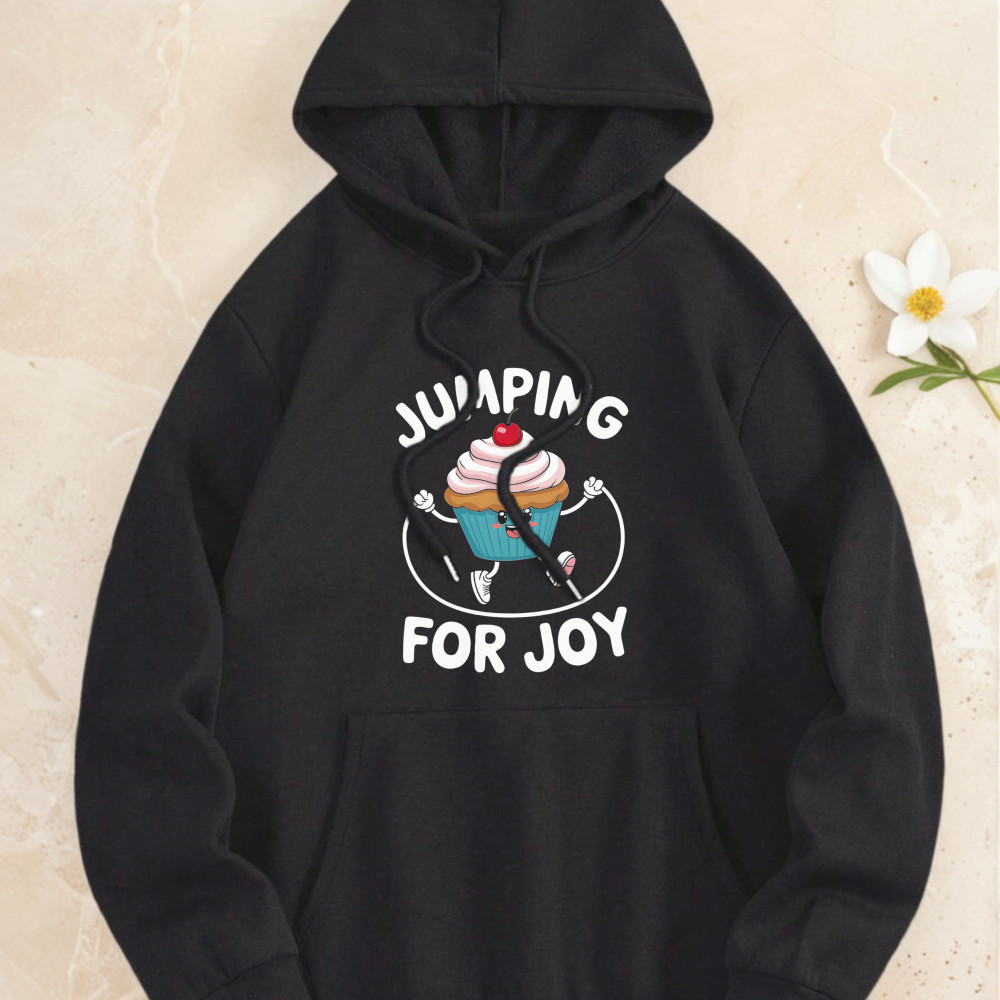 Moletom com Capuz Jumping for Joy GYM Fitness Streetwear Novo | Shopee Brasil