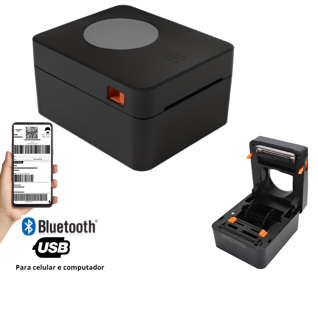 Impressora Térmica De Etiqueta USB Cc420 CC430 Tipo Zebra Elgin L42 ...