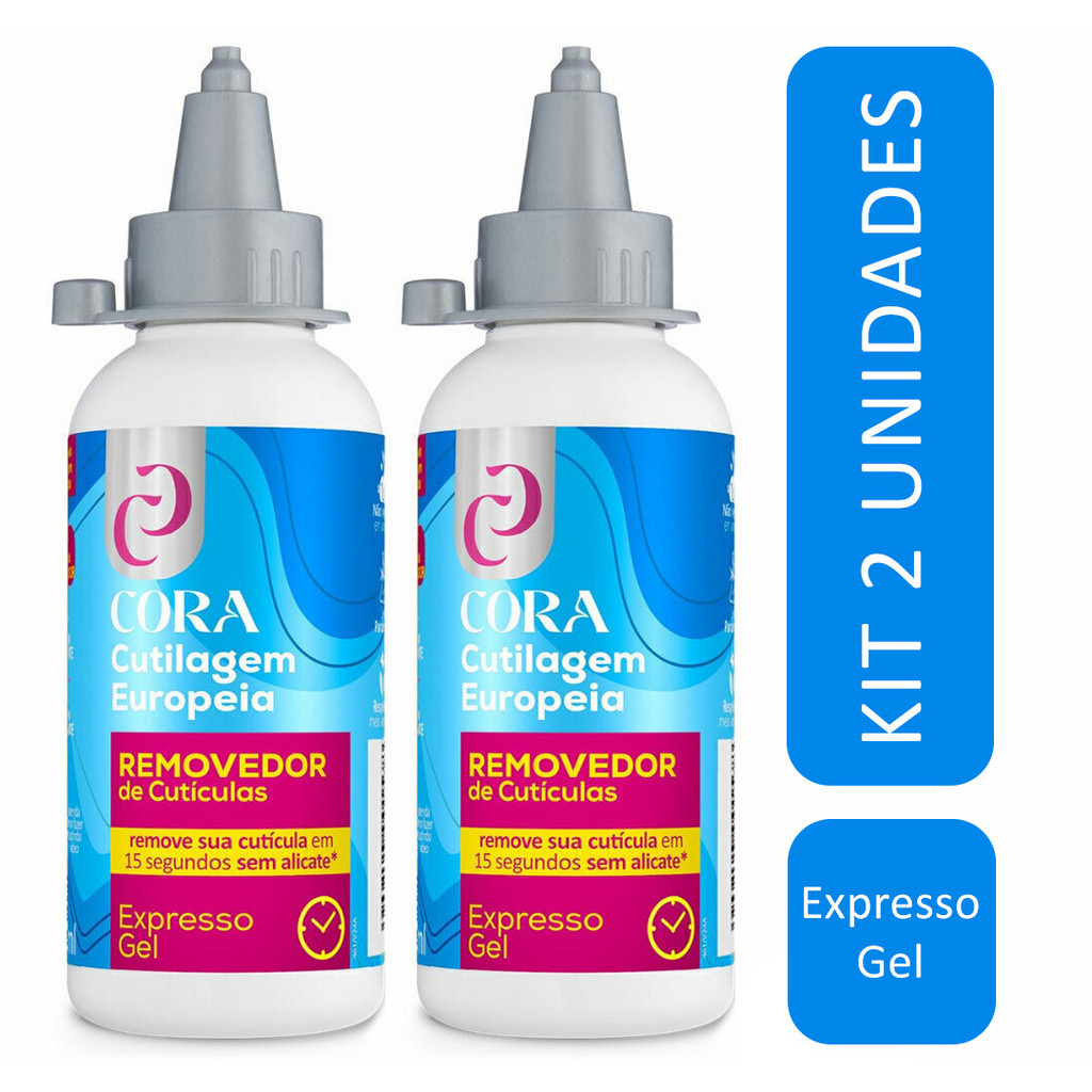 Kit 2 Removedor de Cutícula Kinq Expresso Gel 100ml - Retira as ...