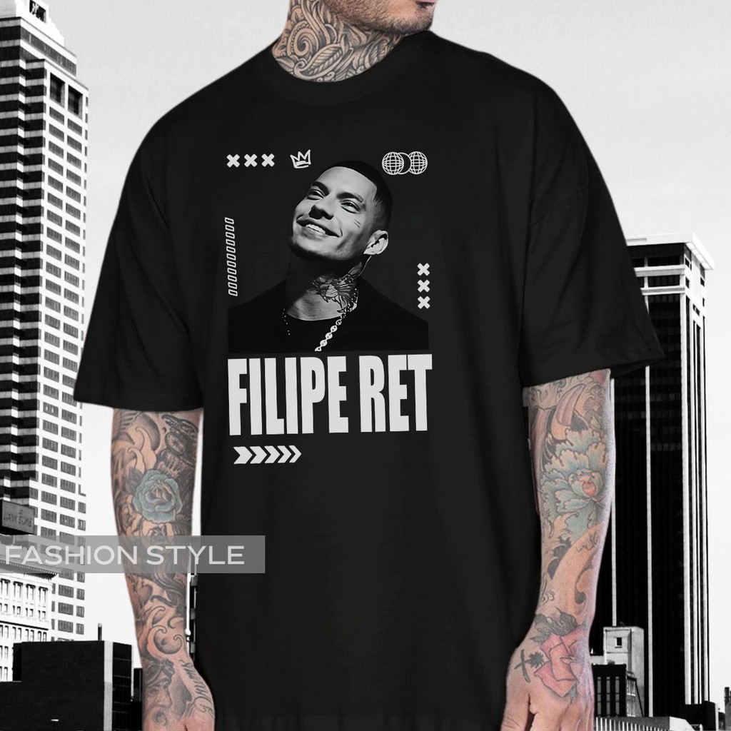 Camiseta Filipe Ret Rapper Ninguém Inveja O Ruim Musica Retche Trap ...