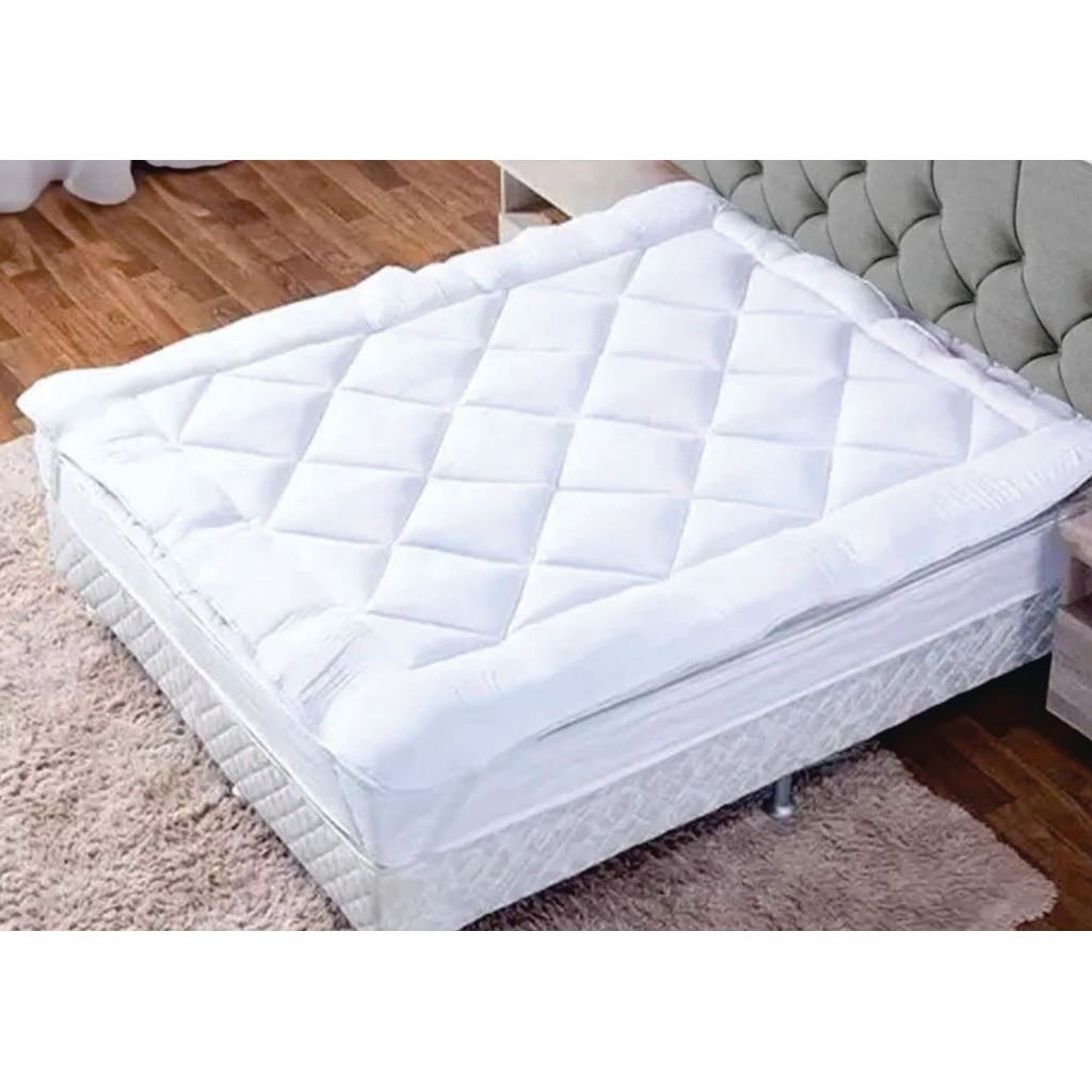 Pillow Top Para Colchão Queen 400 Fios | Protetor de Colchão com ...