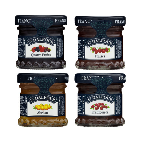 Kit 4un Geléia St Dalfour Mini 28gr sortido (Morango, Framboesa ...