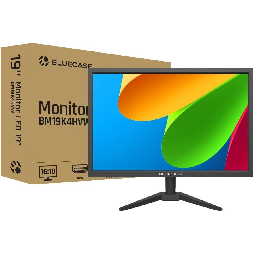MONITOR BLUECASE 19 PRETO LED 75HZ WXGA+ HDMI VGA VESA | Shopee Brasil