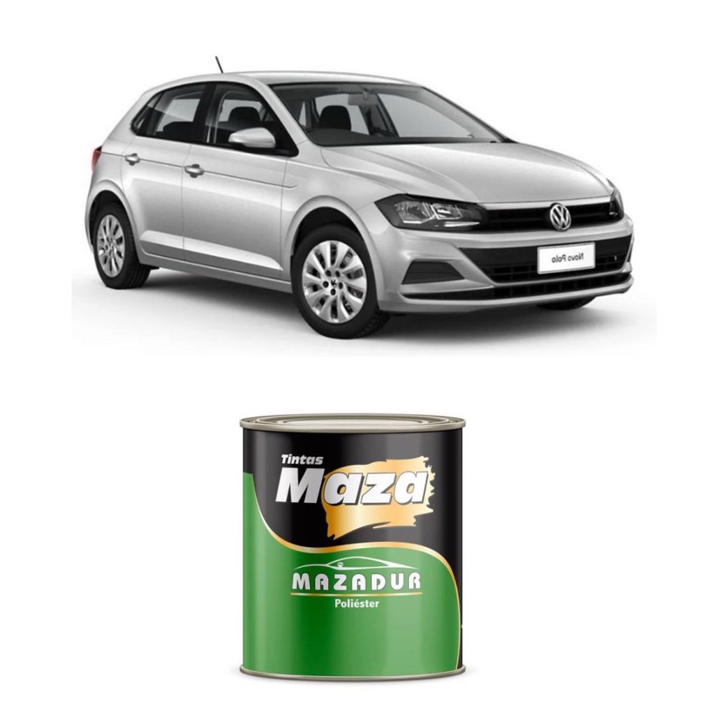 TINTA AUTOMOTIVA POLIESTER PRATA SIRIUS MET VW 900ML MAZA | Shopee Brasil