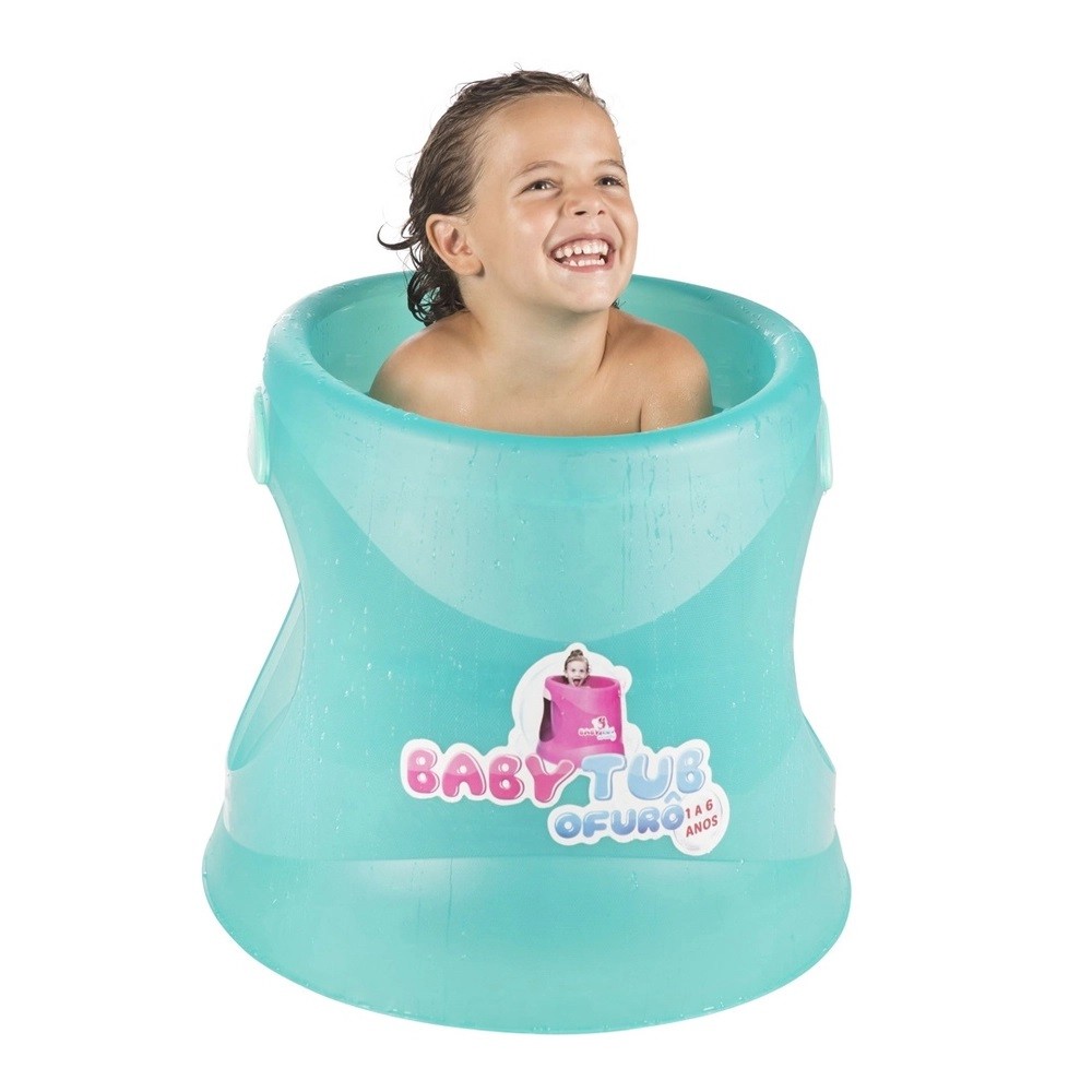 BANHEIRA BEBÊ OFURÔ 1 A 6 ANOS BABYTUB - VERDE AGUA | Shopee Brasil