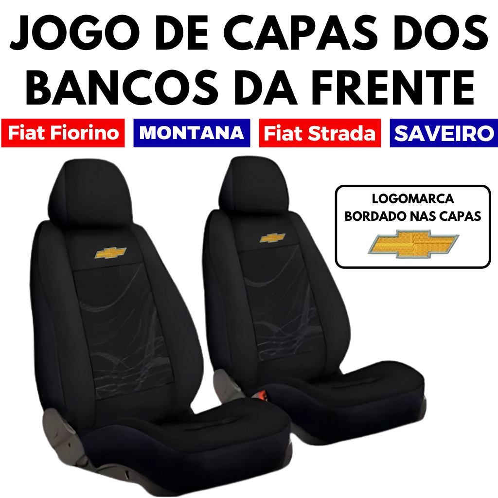 Capas Para Frentes De Bancos Automotivos Tecido Grosso Chevrolet ...