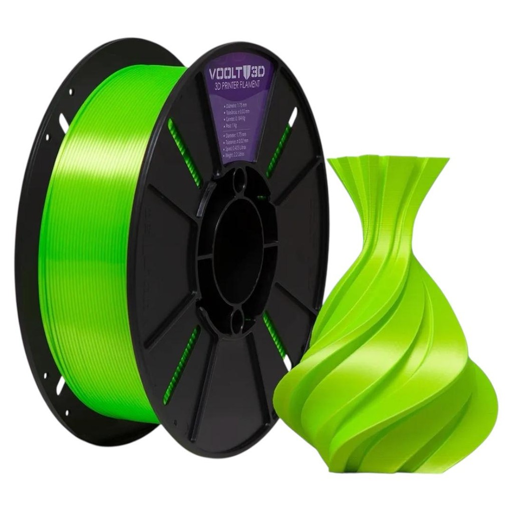 Filamento PLA Verde Neon V-Silk - 1kg | Shopee Brasil