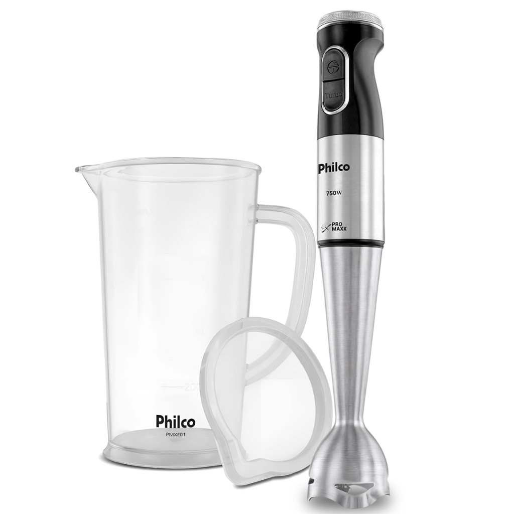 Mixer e Processador Philco 4 Lâminas Inox Pro Maxx 750W Jarra com Tampa ...