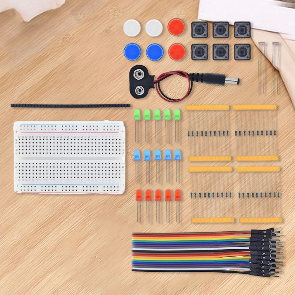 Kit Inicial 13 Em 1 Novo USB Mini Placa De Ensaio 3 Cores LED Jumper ...