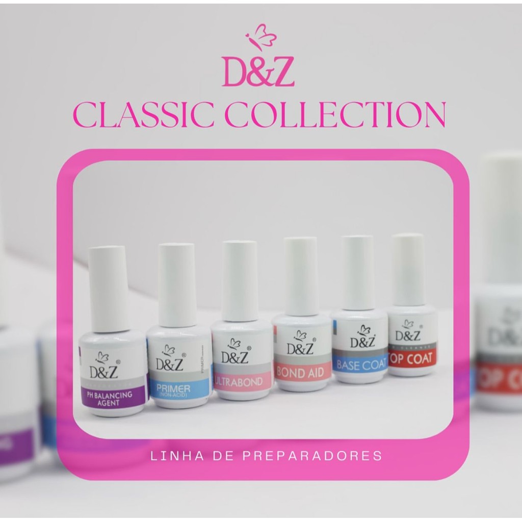 Kit Com 6 Preparadores D&Z 15ml ( Ph Balancing, Primer, Bond Aid ...