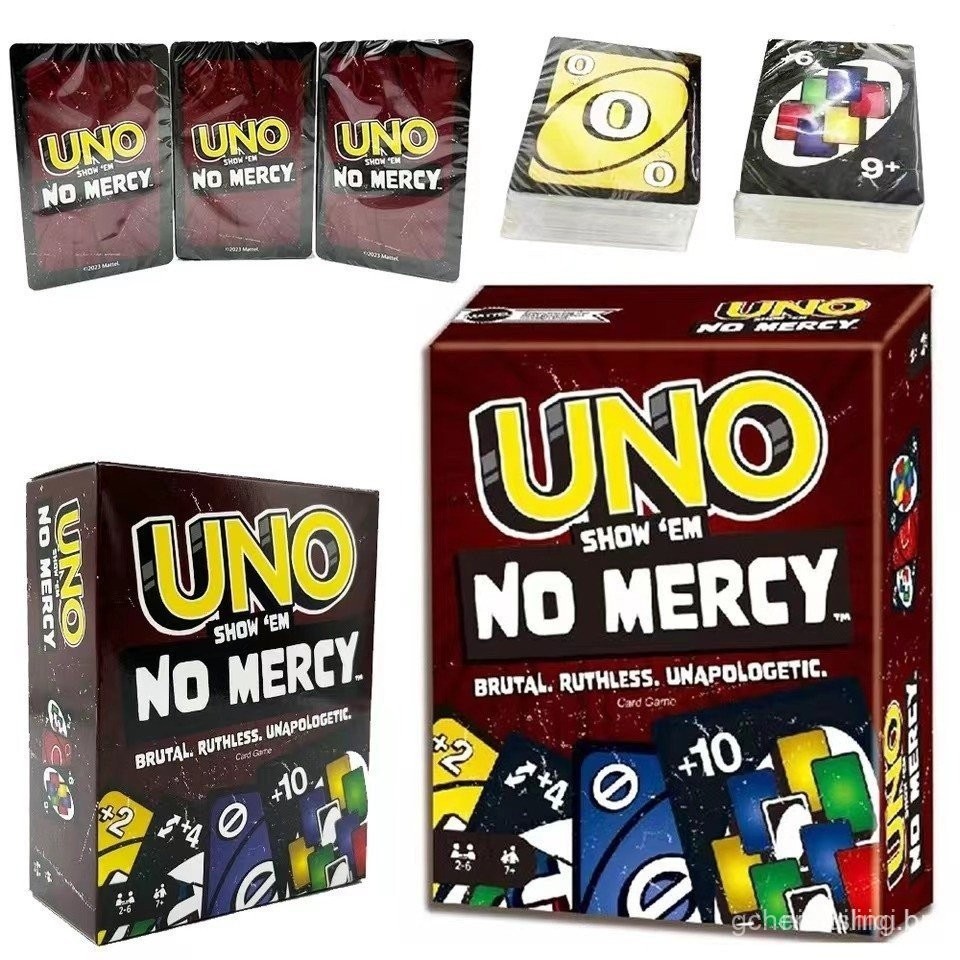Uno no mercy Matching Card Game, Multiplayer Family Party Board Game ...