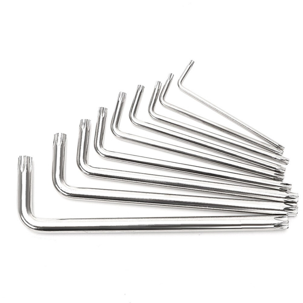Jogo de Chave Torx Curta Kit com 9 Peças Torque T10 até T50 | Shopee Brasil