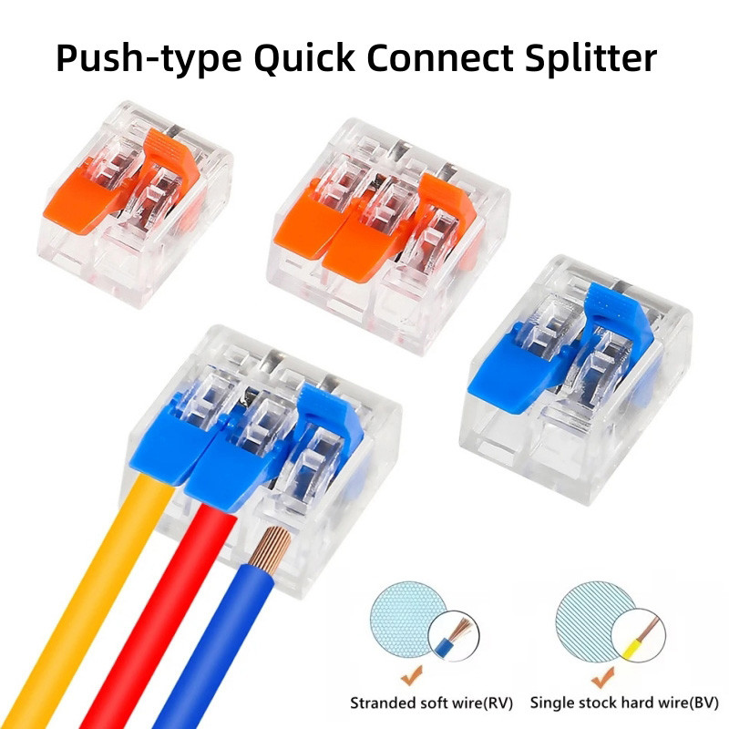 Conectores De Fio Rápido Plug-in Conector De Cabo De Fiação Universal ...