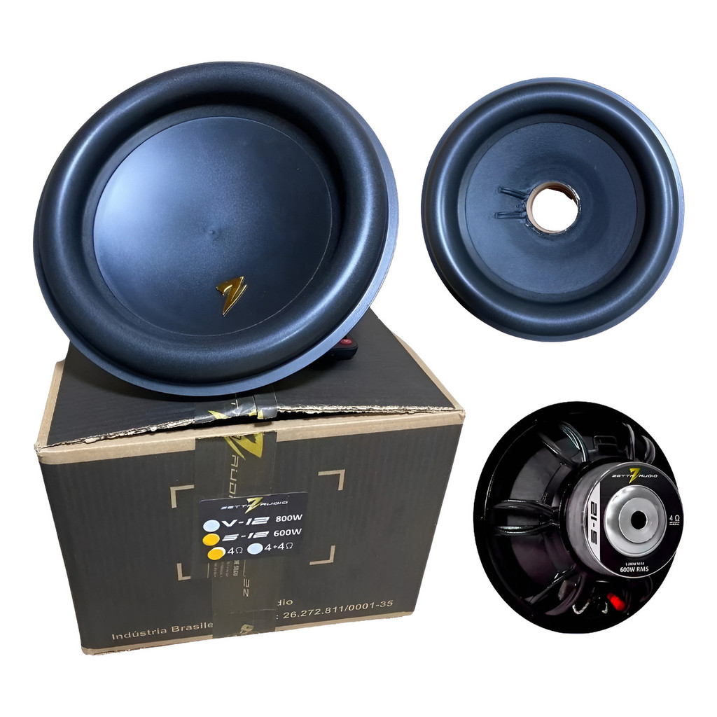 Kit Reparo Do Subwoofer S12 600 Rms 4omhs Zetta Audio | Shopee Brasil