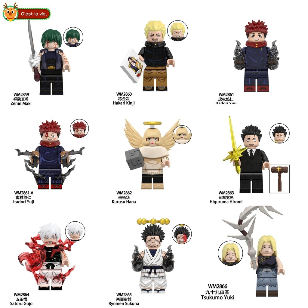 Bonecos De Anime Yuji Suguru Gojo Minifiguras Presentes Jujutsu Kaisen ...