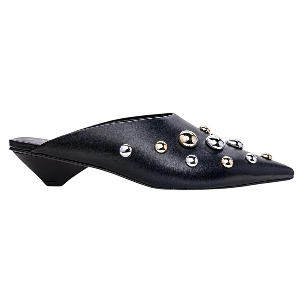 Mule Balls Salto Prisma Couro Preto Carrano 837003 | Shopee Brasil