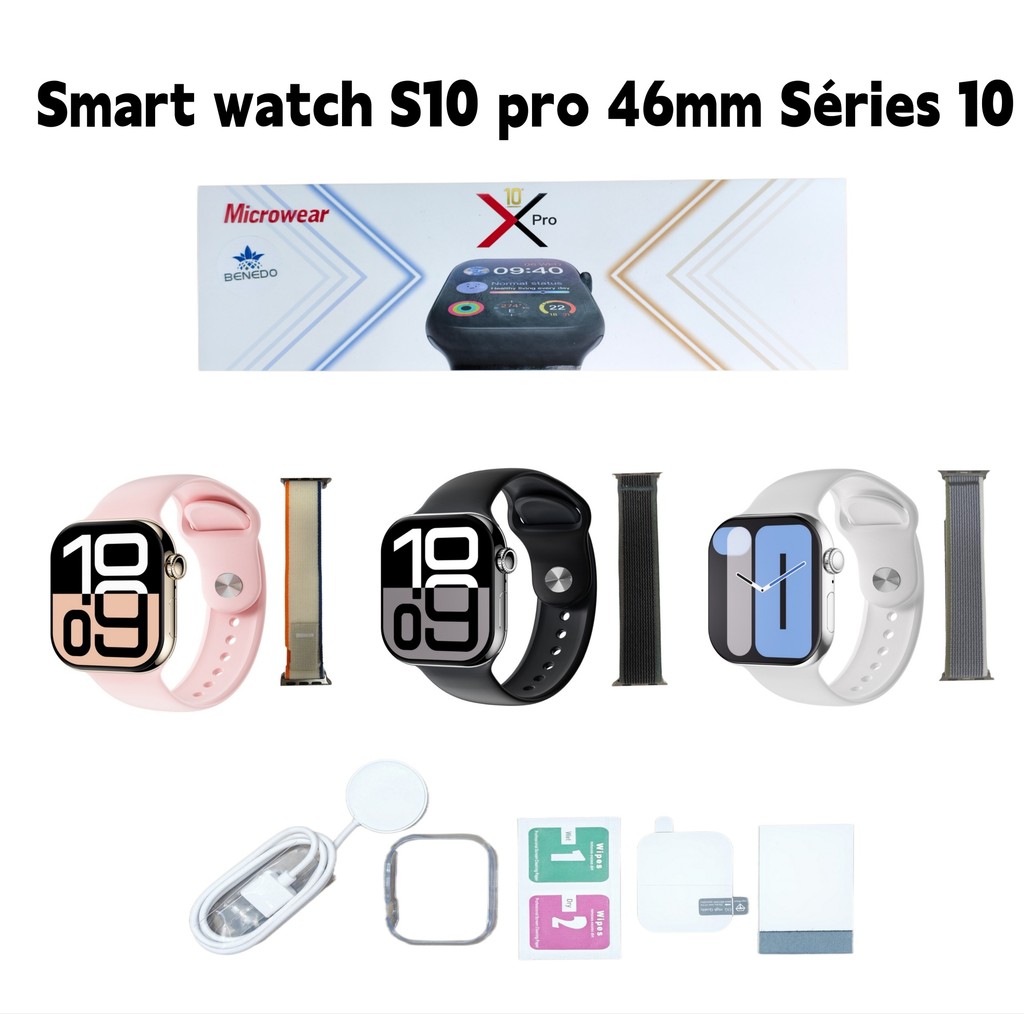 Smartwatch S10 Pro Series 10 2025 46mm 2 pulseira Inteligente Nfc ...
