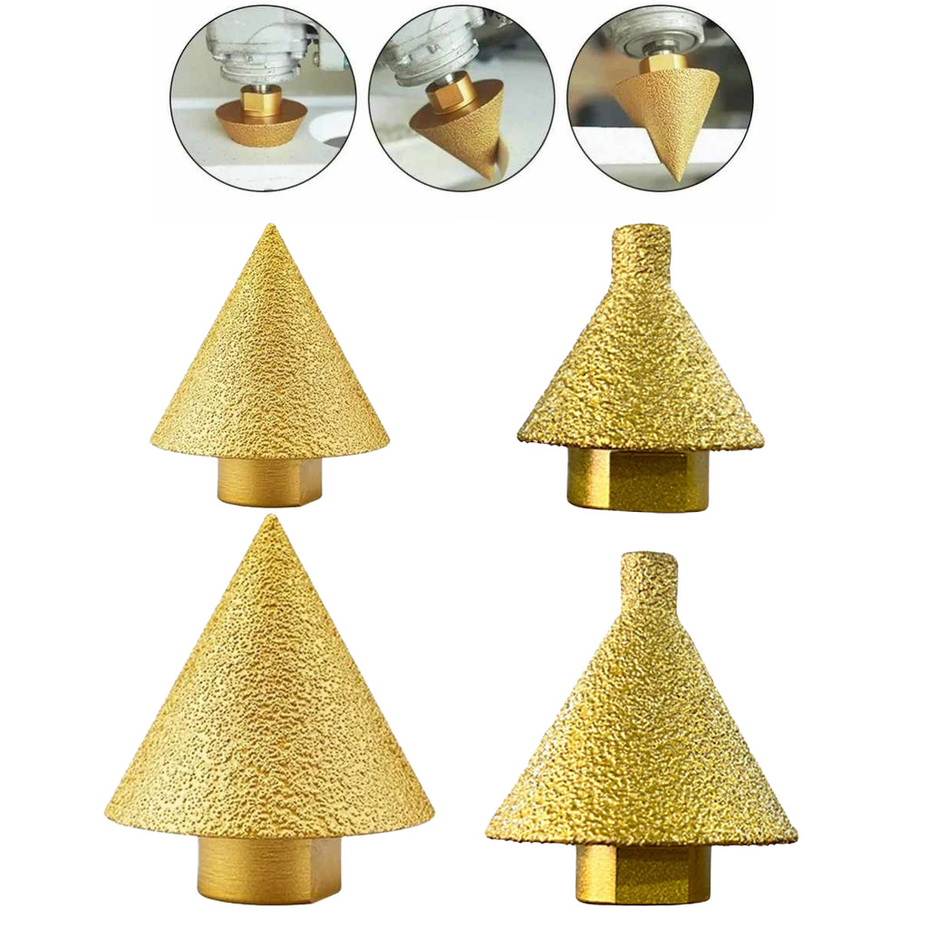 Broca De Chanfro Cônica Abrasiva Diamantada 50mm M14 Rebolo Lixadeira ...