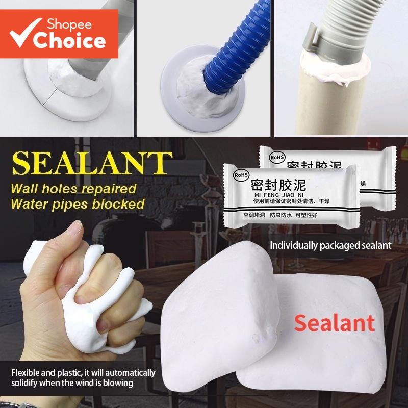 Selante De Silicone À Prova D'água Furo De Parede Adesivo Plasticina Ar ...