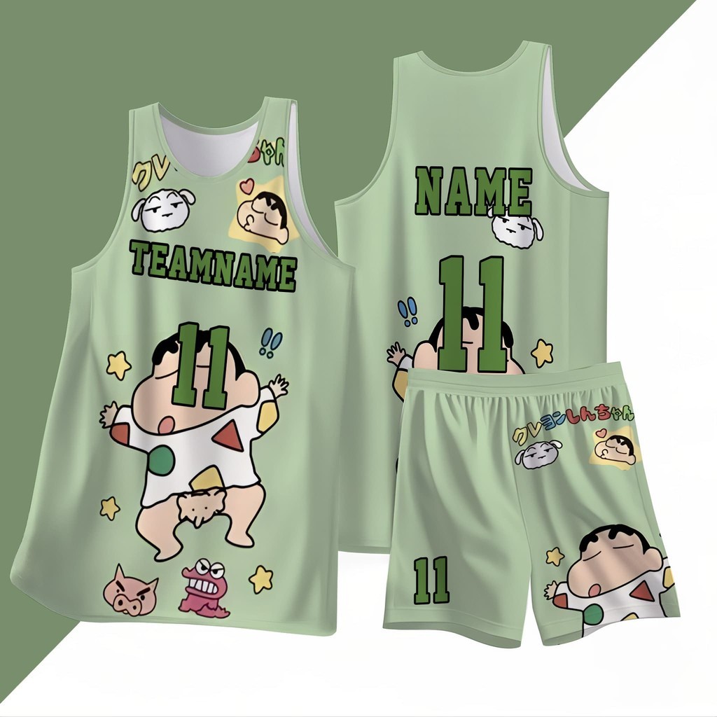 Crayon Shin-chan Mickey Mouse Novo Design Conjunto De Camisa Esportiva ...