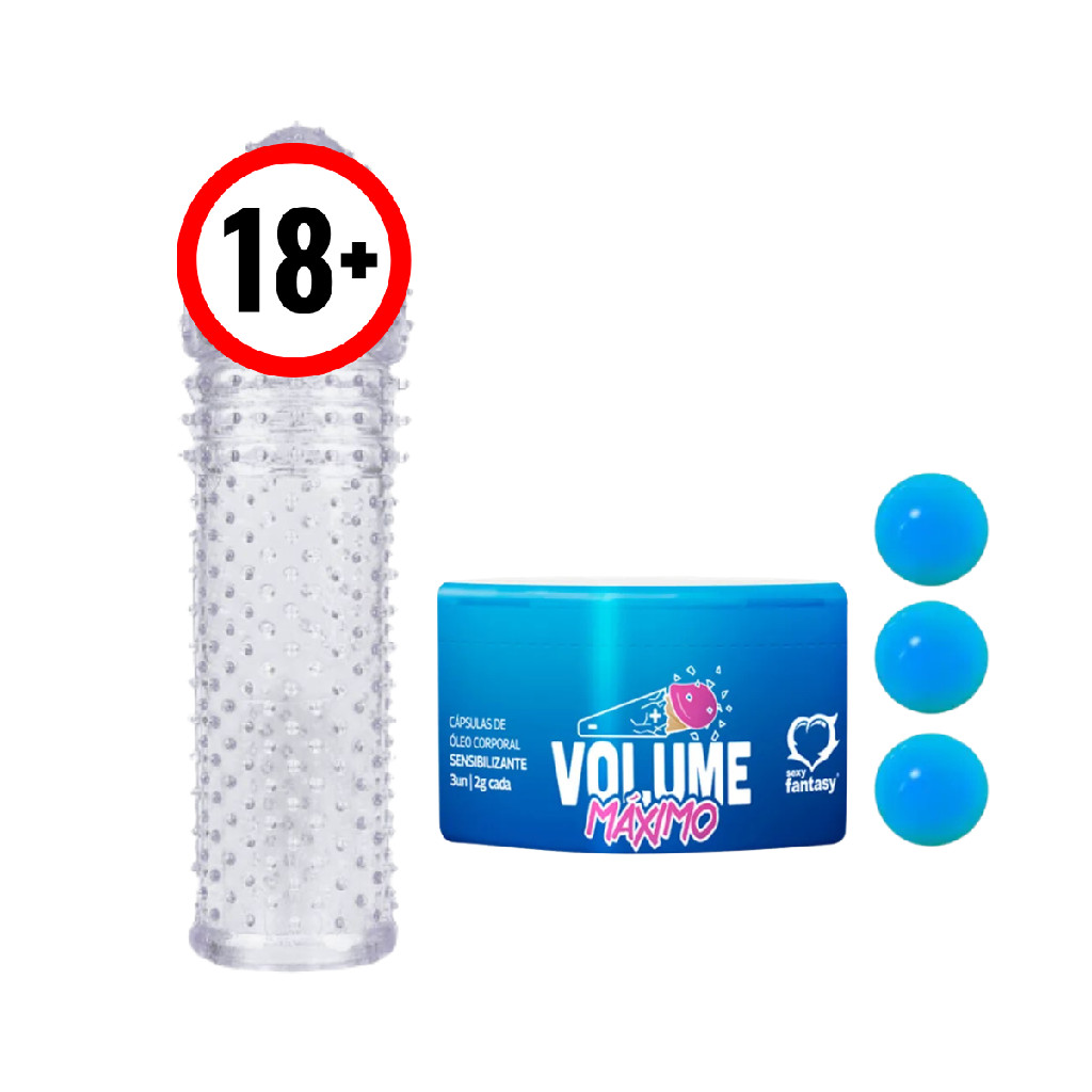 Kit Capa Peniana Extender + Bolinhas Sex Caps Volume Máximo | Shopee Brasil