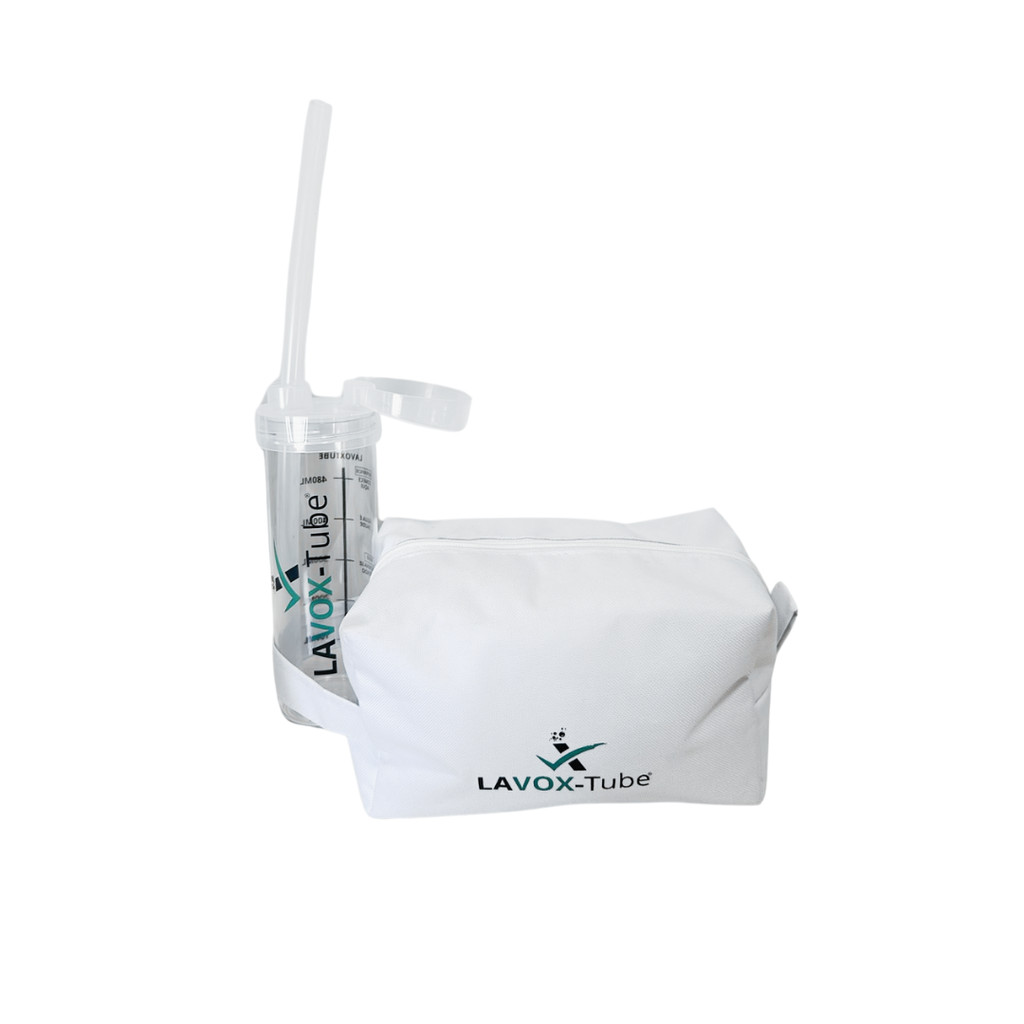 Kit Cantor LAVOX-TUBE®: Lax Vox + Garrafa + Bolsa Personalizada, Voz ...
