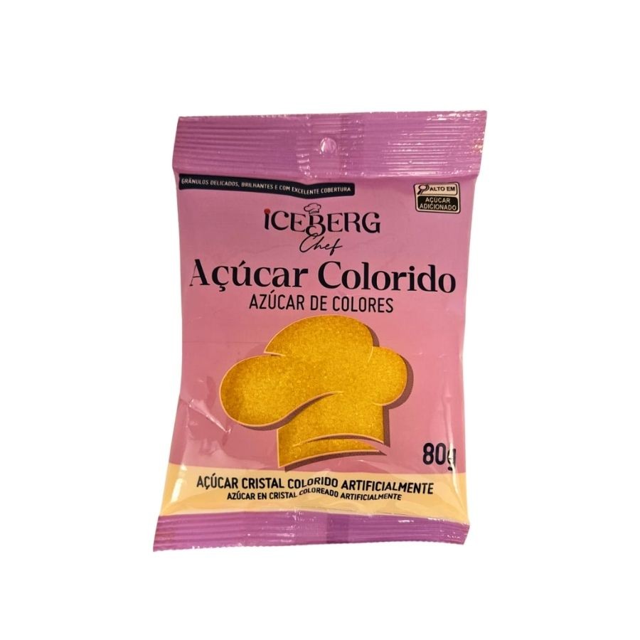 Açúcar Cristal Amarelo - 80g - 1 unidade - Iceberg - Rizzo | Shopee Brasil