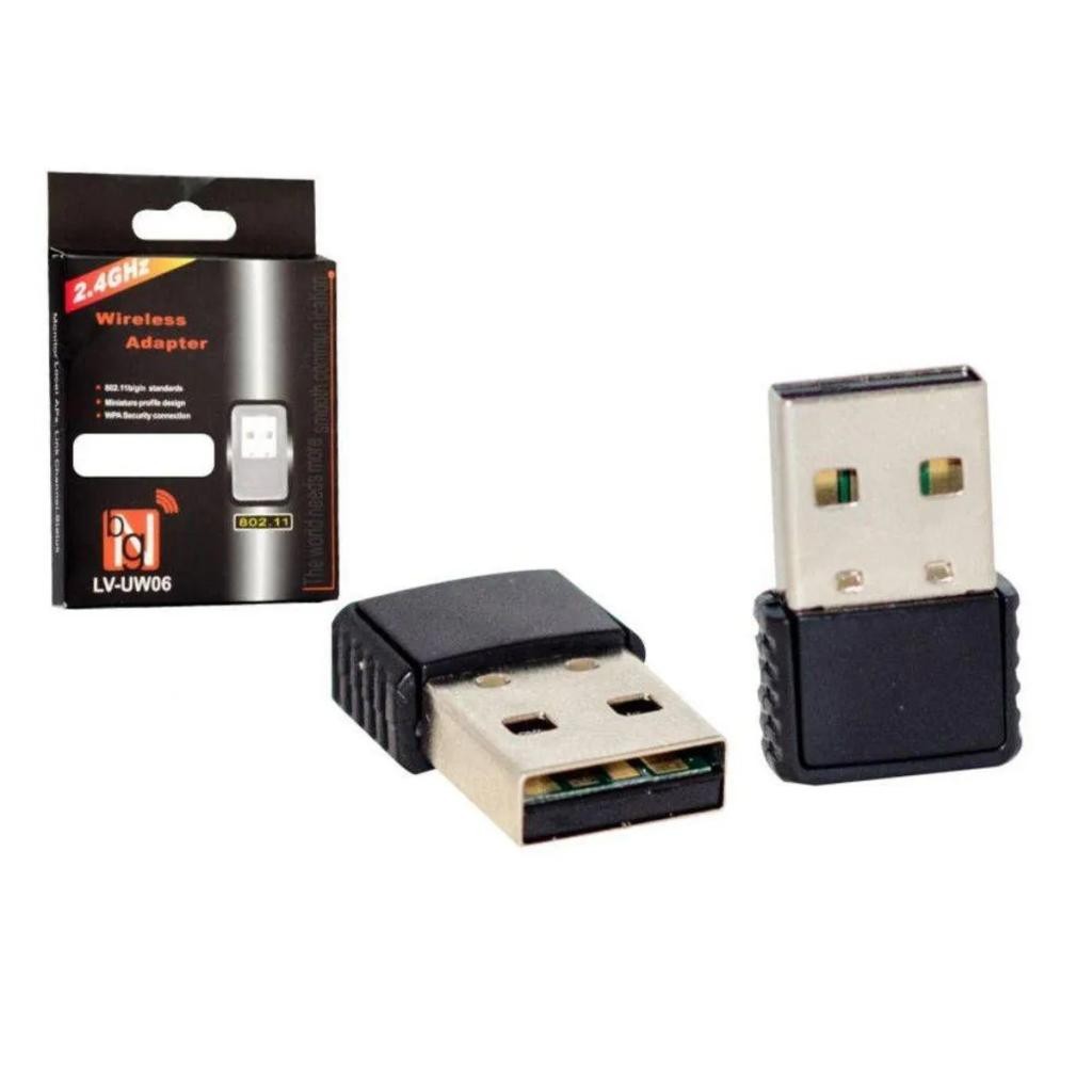 Adaptador Receptor Wireless Wifi Usb - LV UW06 | Shopee Brasil