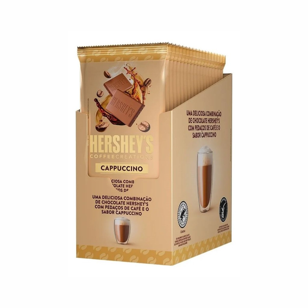Barra Gourmet Chocolate Café Hershey's Coffee Creations Cappuccino 85g - Caixa C/ 12Un | Shopee ...