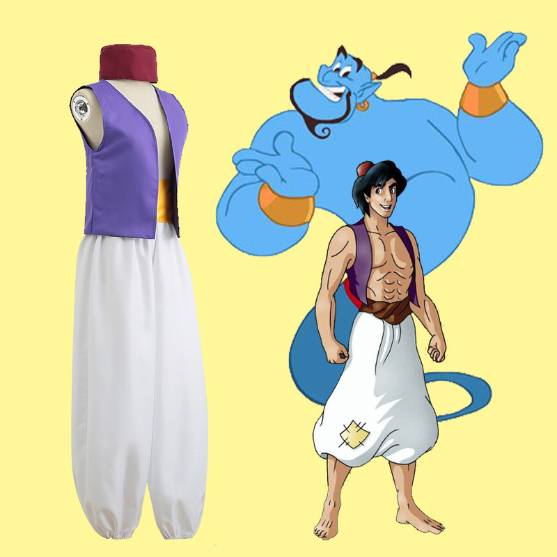 Fantasia de Cosplay da Lâmpada Mágica de Aladdin, Fantasia de Anime das ...