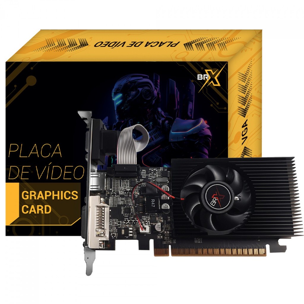 Placa De Vídeo BRX NVIDIA Geforce GT 730, 4GB, DDR3, 128Bit, GT 730 4GB | Shopee Brasil
