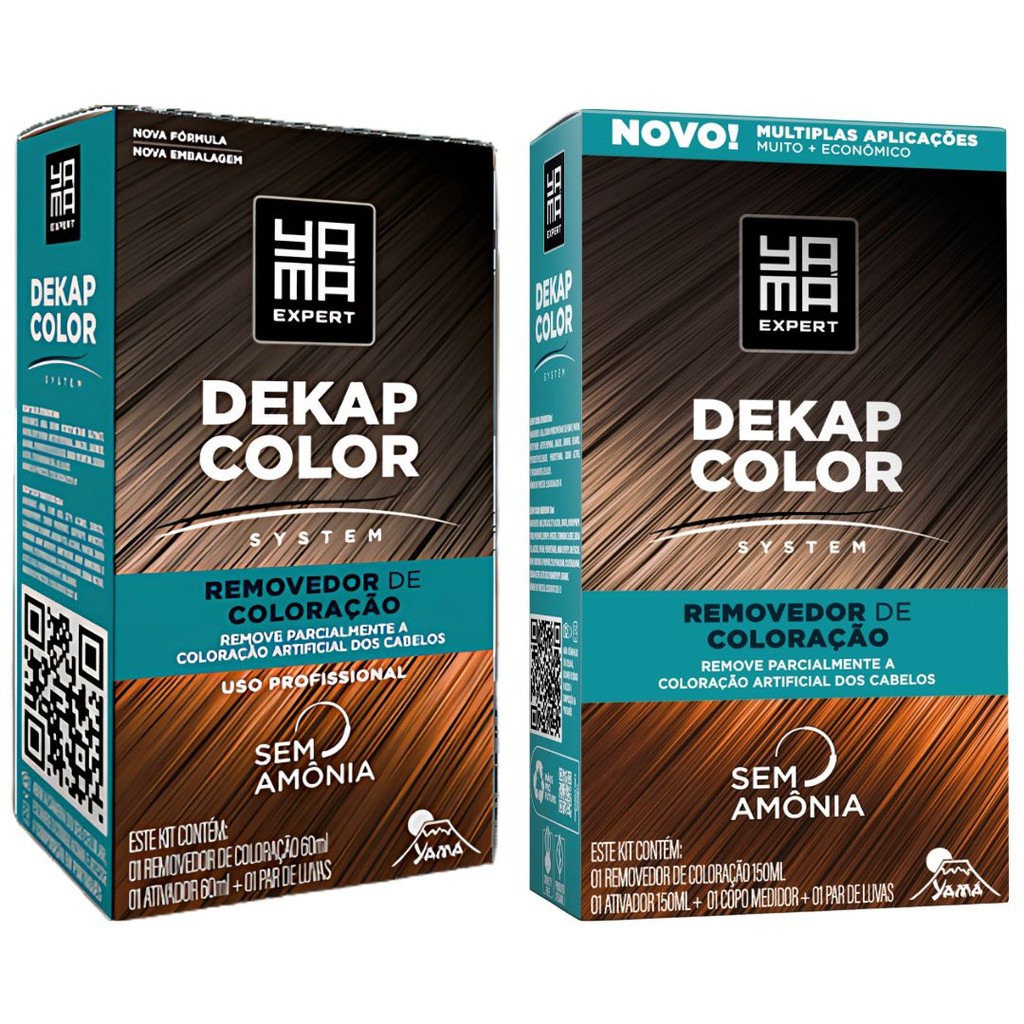 Kit Yama DekapColor Removedor De Coloração Capilar Profissional Sem ...
