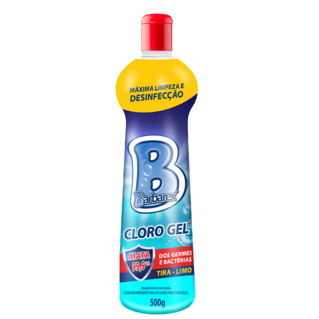 Limpador Cloro Gel Tira Limo Perfum Multiuso Barbarex 500ml | Shopee Brasil