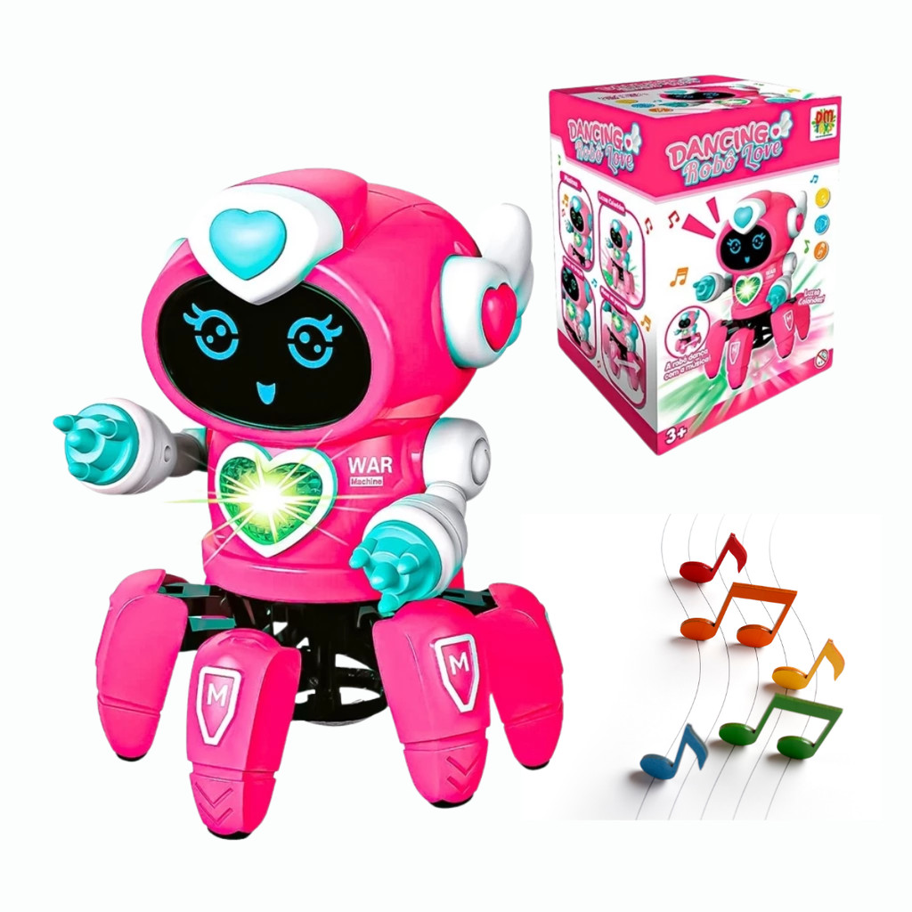 Brinquedo Robô Lady Aranha Dançante Digital Som E Luzes | Shopee Brasil