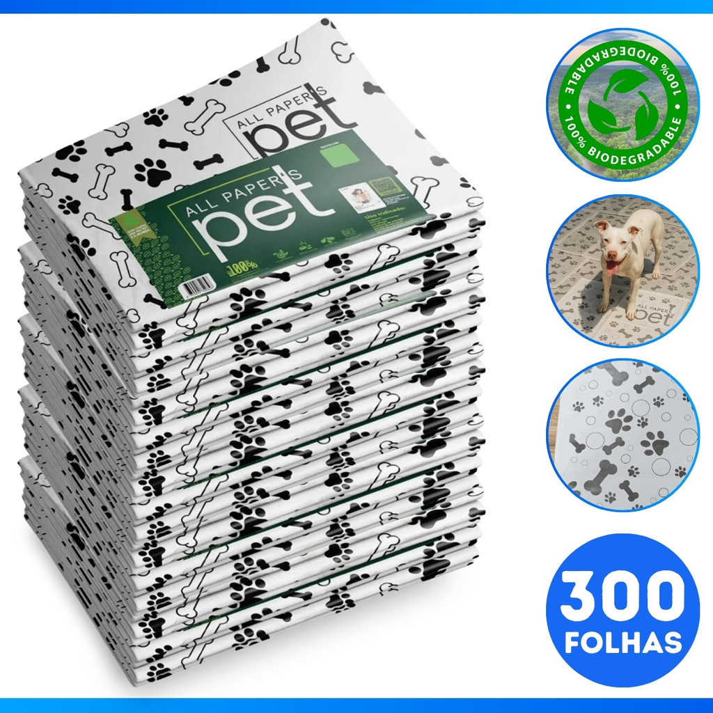 Jornal Papel Pet 2KG, 3KG, 4KG, 5KG, 10KG Tapete Biodegradável FOLHAS ...