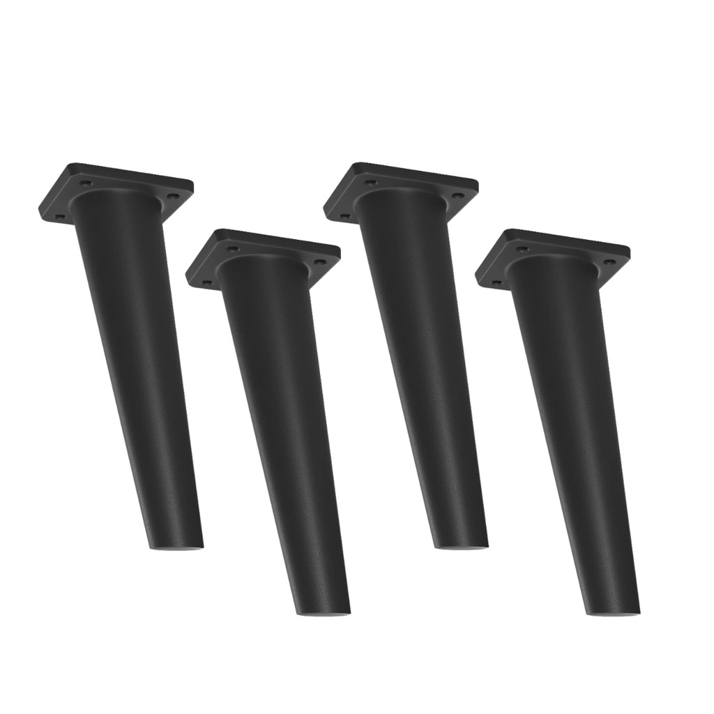 Kit 4 Pés Palitos De Plástico PVC 20cm Com E Sem Kit Parafusos P ...