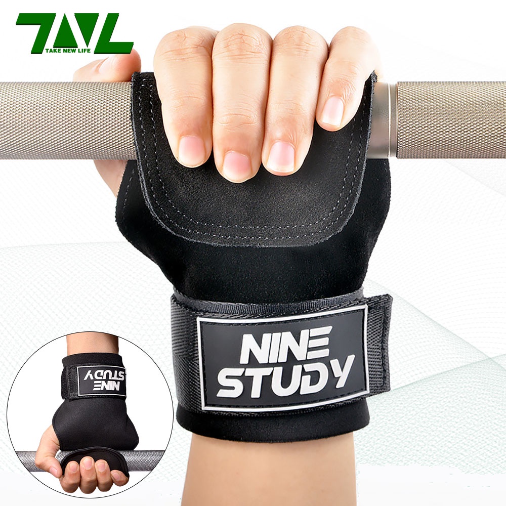 1 Par Luva Hand Grip 100% Couro sem furo com Neoprene para Crossfit e ...