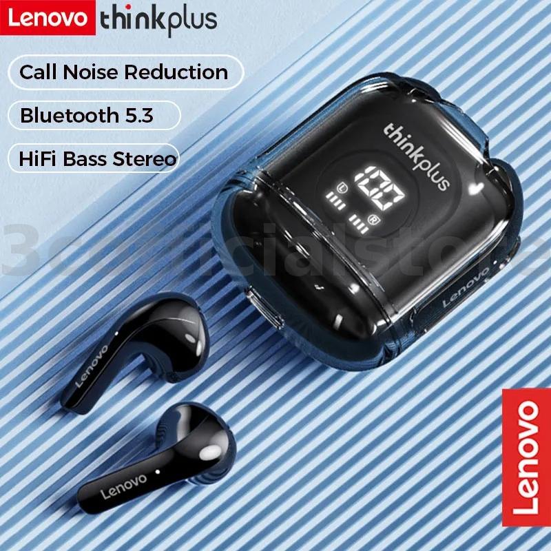 Lenovo XT65 TWS Fone De Ouvido bluetooth V5.3 Fones LED Power Display Bass Stereo ENC Ruído ...