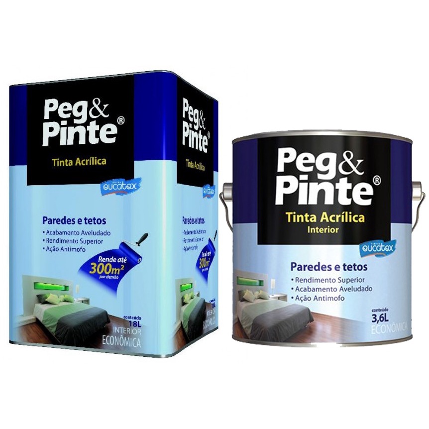 TINTA ACRILICA LATEX PEG & PINTE COR: VERDE KIWI - 3,6 LTS | Shopee Brasil