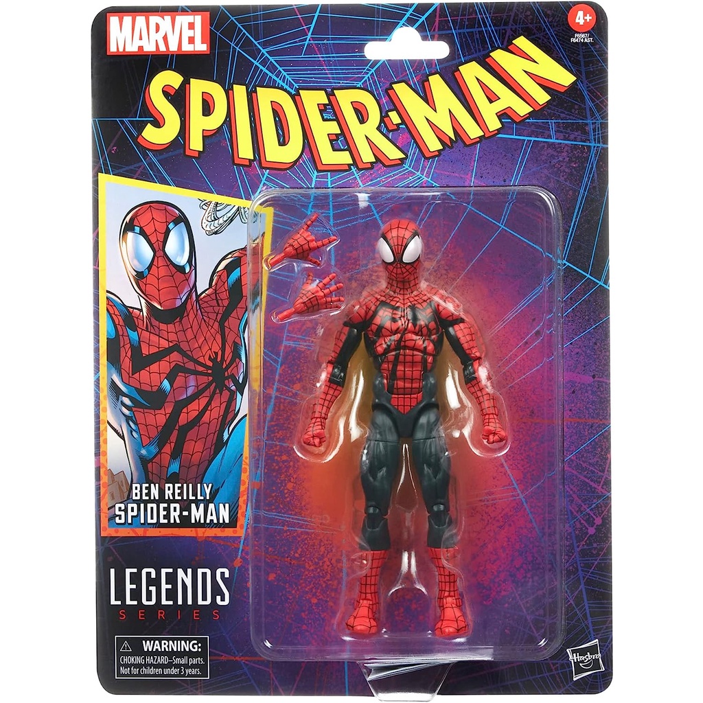 Boneco Marvel Legends Ben Reilly Spider Man F6567 Hasbro | Shopee Brasil