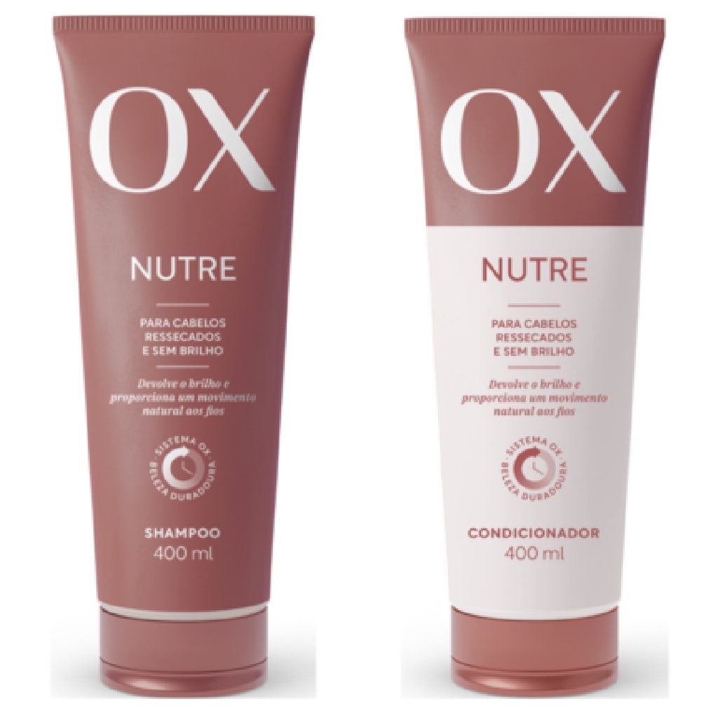Kit Shampoo e Condicionador Ox Nutre 400ml (cada) | Shopee Brasil