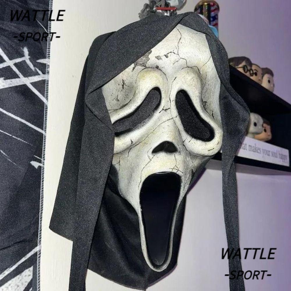 WATTLE Demon , Horror Carvinal Scream Face , Props EVA Billy Loomis ...