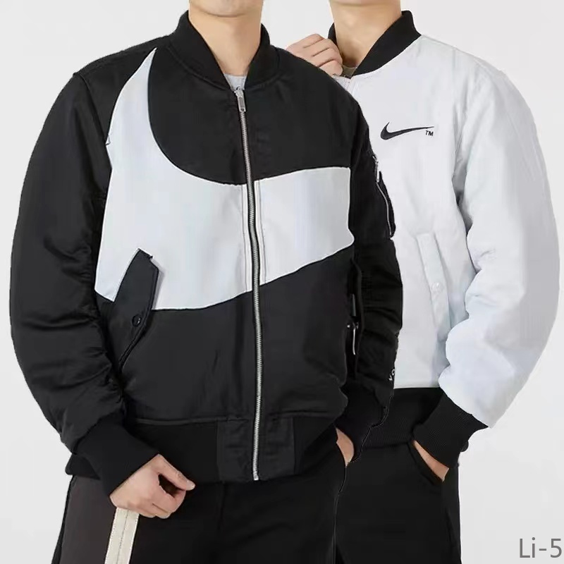 Jaqueta Nike Black White Fashion Dupla Face para Homens | Shopee Brasil
