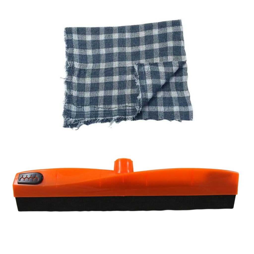 Rodo Plástico Fluorescente 40cm + Pano De Chão Saco Alvejado | Shopee ...