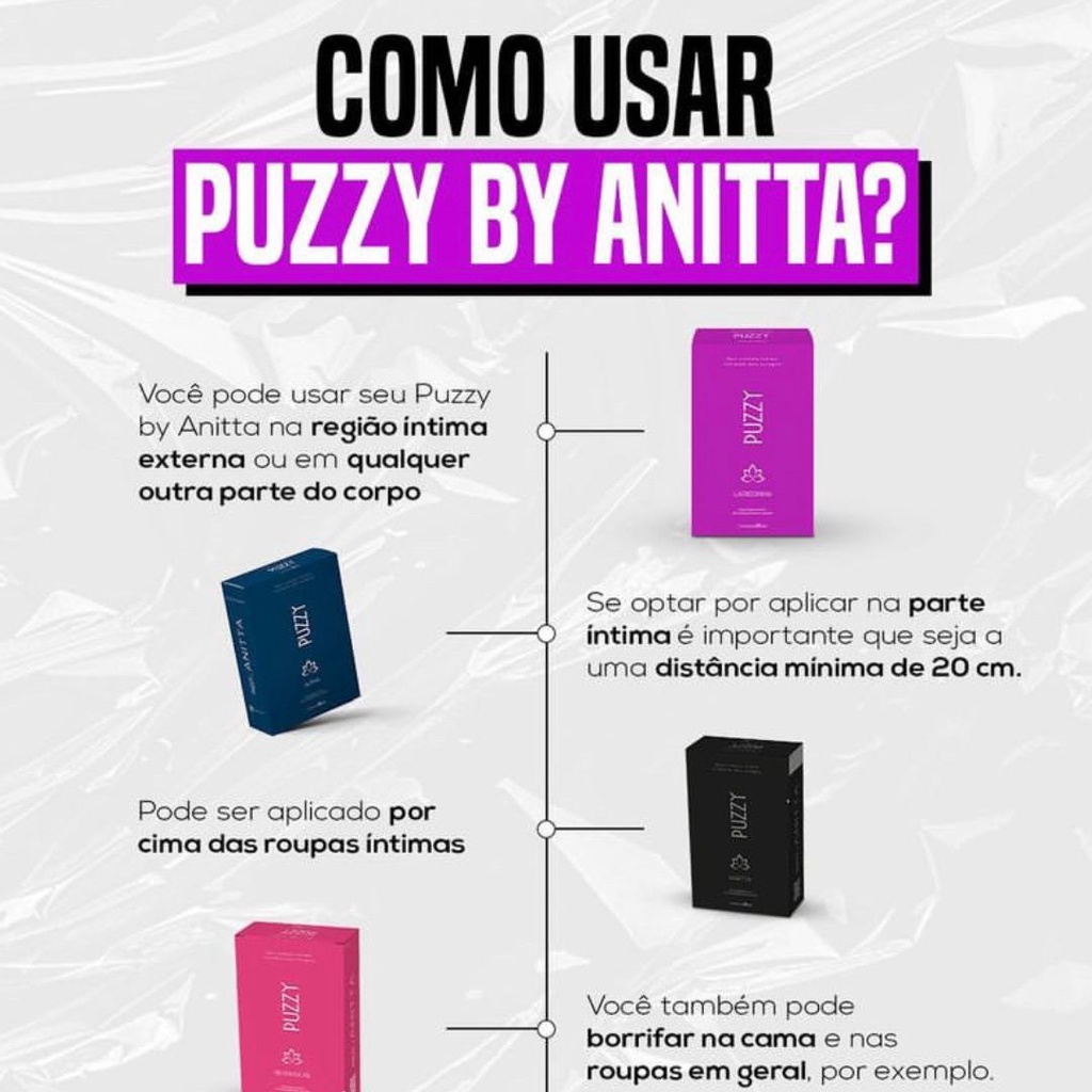 Anitta Puzzy Colônia Intima Se Envolve 25ml | Shopee Brasil