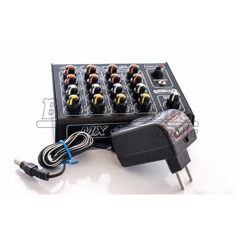 Power Click MX 4X1 SM Stereo Monitor Portátil com 4 Entradas, 4 Canais ...