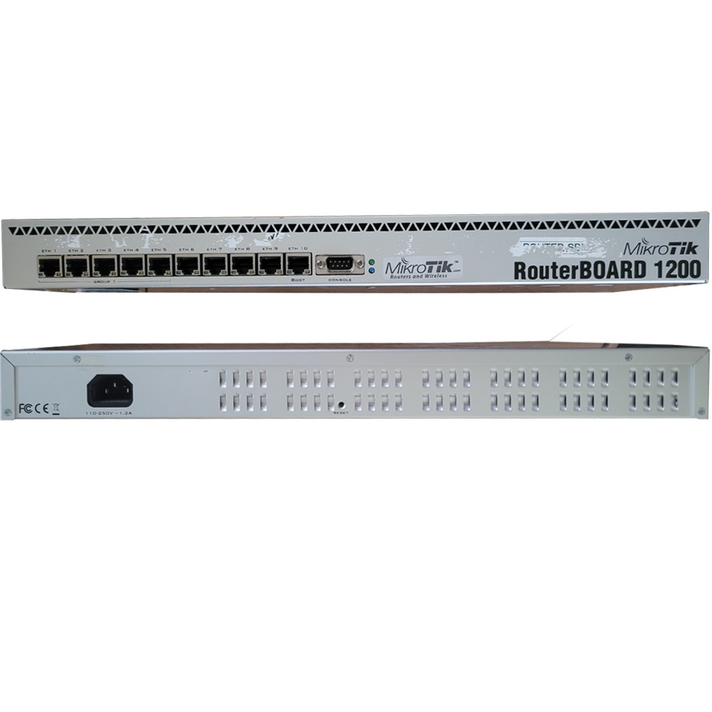 Routerboard Mikrotik RB1200 Gigabit 10 Portas- Semi Nova | Shopee Brasil