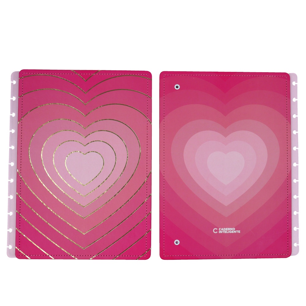 Capa Contracapa Caderno Inteligente Grande Golden Love | Shopee Brasil